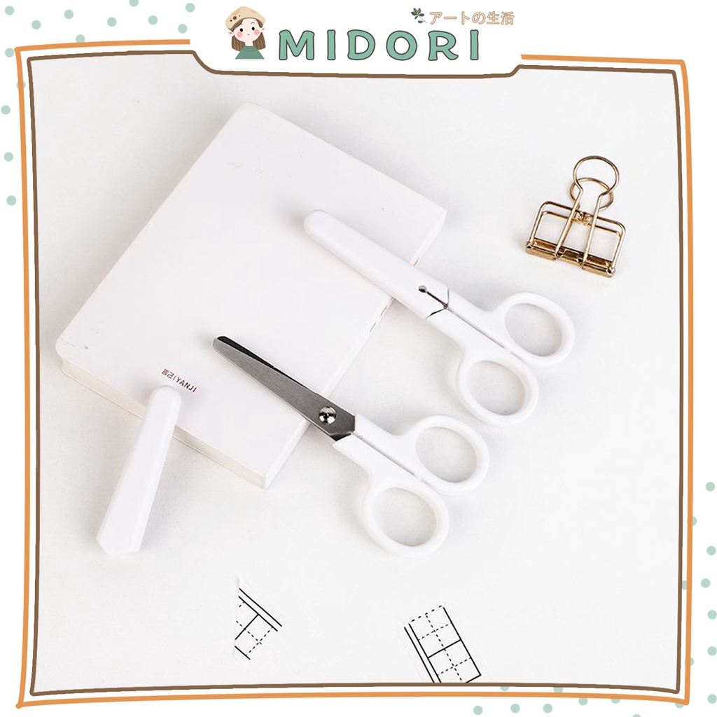 Jual [MIDORI] 1Pc Gunting Putih Aesthetic White Scissors Mini - F0112 ...