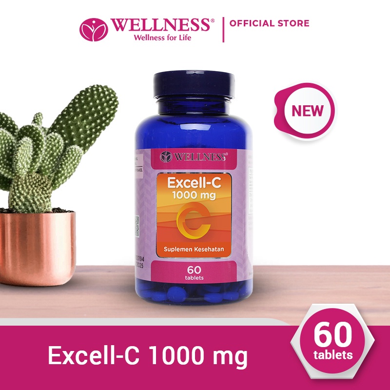 Jual Wellness Excell-C 1000mg - 60 Tablets | Shopee Indonesia