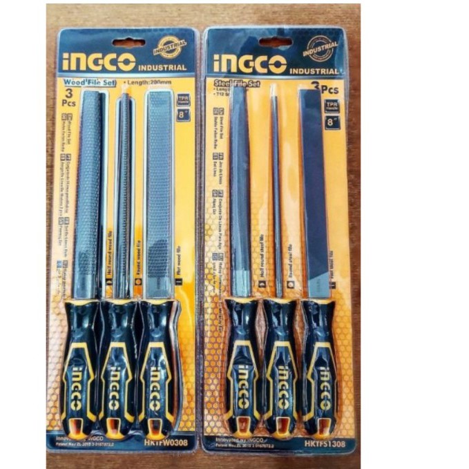 Jual Kikir Besi untuk Kayu 3 Pcs Wood File Set INGCO HKTFW0308 | Shopee ...