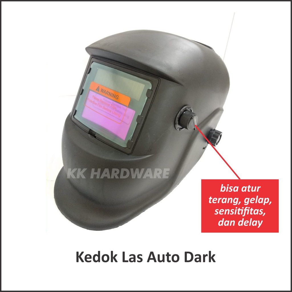 Jual Kedok Las Auto Darkening Otomatis Gelap Dark Bisa Atur untuk Las ...