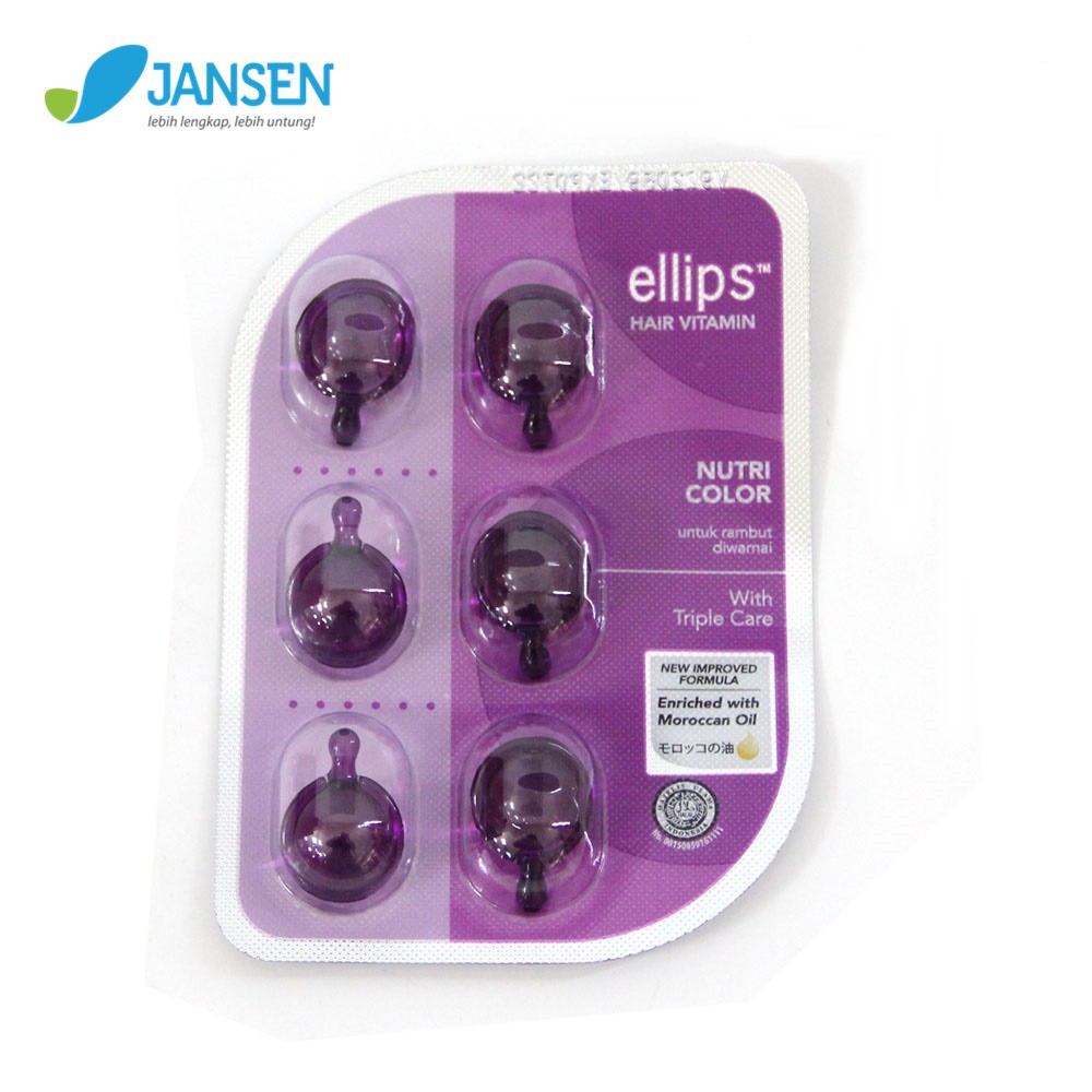 Jual Ellips Ungu Vitamin Rambut Untuk Rambut Berwarna (1 sachet x 6 ...