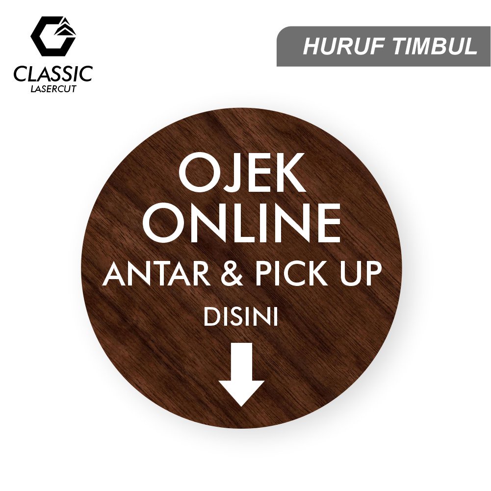 Jual Sign Board Ojek Online Antar & Ambil Pick Up Disini / Penanda ...