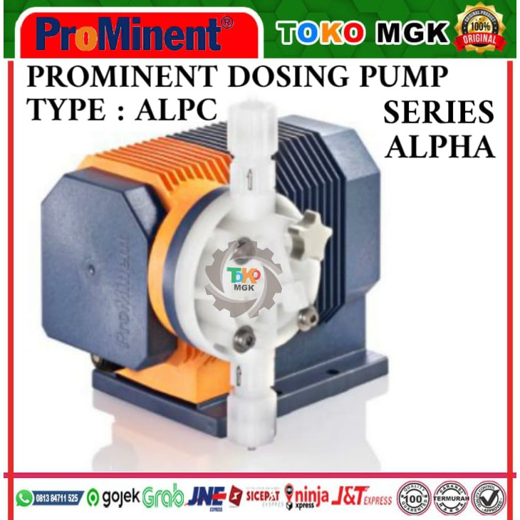 Jual PROMINENT DOSING PUMP TYPE ALPC 1008PPE200A1 CAPACITY 7.7L/H 10 BAR SINGLE PHASE | Shopee ...