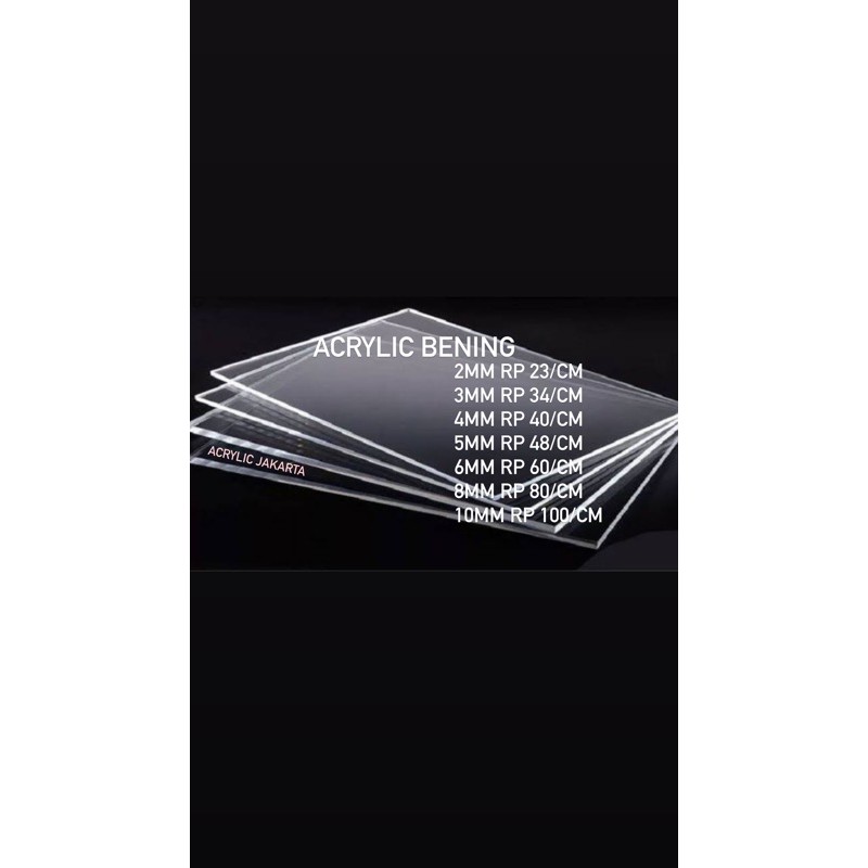 Jual 8mm Rp 80/cm Acrylic Akrilik bening lembaran ukuran A3 29,7x42cm | Shopee Indonesia