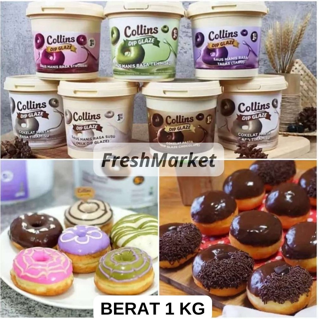 Jual Selai / Olesan Donat 1 Kg / Topping Kue / Collins Dip Glaze 1 Kg ...