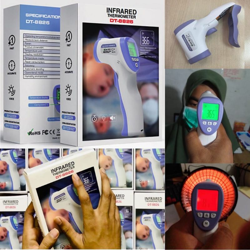 Jual Thermometer INFRARED thermogun digital alat ukur suhu badan ...