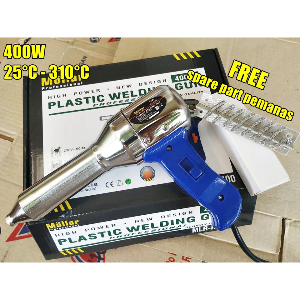 Jual heat gun Mollar MLR-HG400 400w blower hot gun torch pemanas Low ...