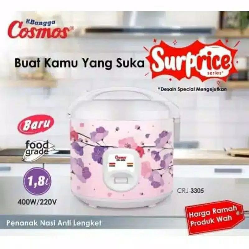 Jual Magic Com Cosmos CRJ-3305 Kapasitas 1,8Liter | Shopee Indonesia