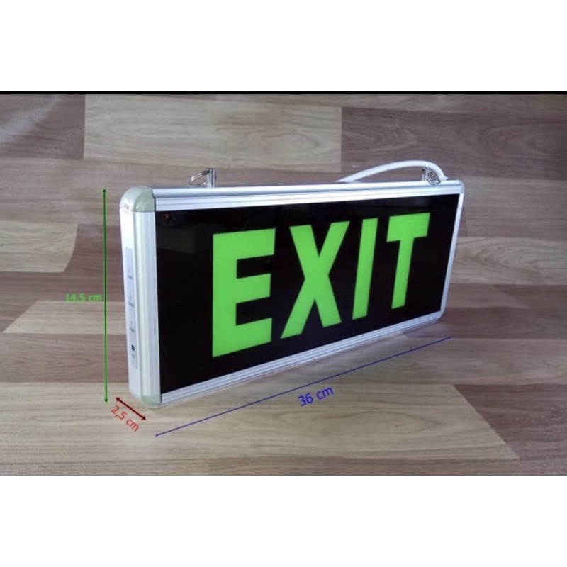 Jual Lampu Petunjuk Darurat EXIT Emergency Lamp EXIT LED 2 Sisi Lampu ...