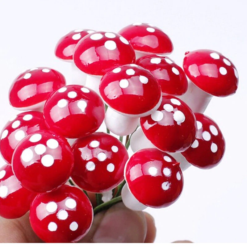 Jual BEST QUALITY [IMPORT] 50 pcs Mini Jamur Merah Ornamen Taman Peri ...