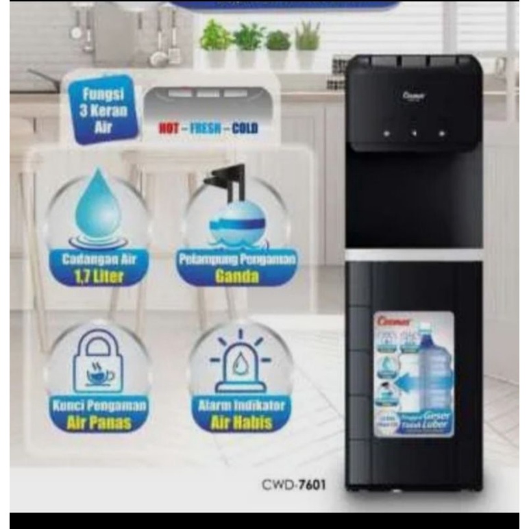 Jual Dispenser galon bawah COSMOS CWD 7601 3 kran | Shopee Indonesia