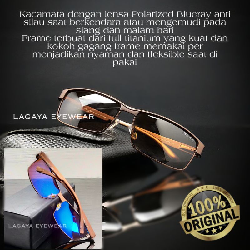 Jual KACAMATA POLARIZED BLUERAY ANTI SILAU BERKENDARA DAN MENGEMUDI SIANG DAN MALAM HARI / P 24 ...