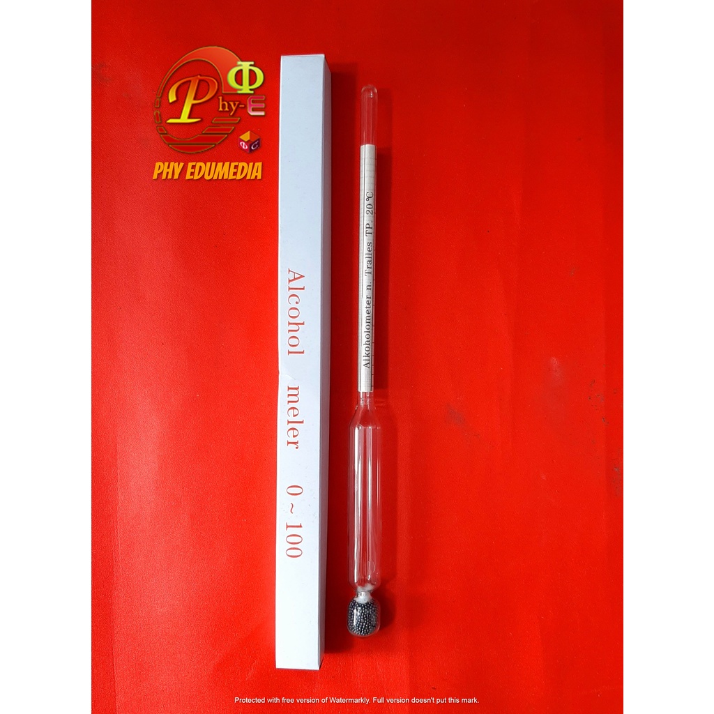 Jual Alkoholmeter / Alcoholmeter / Alkohol Meter Range 0-100 RRT ...