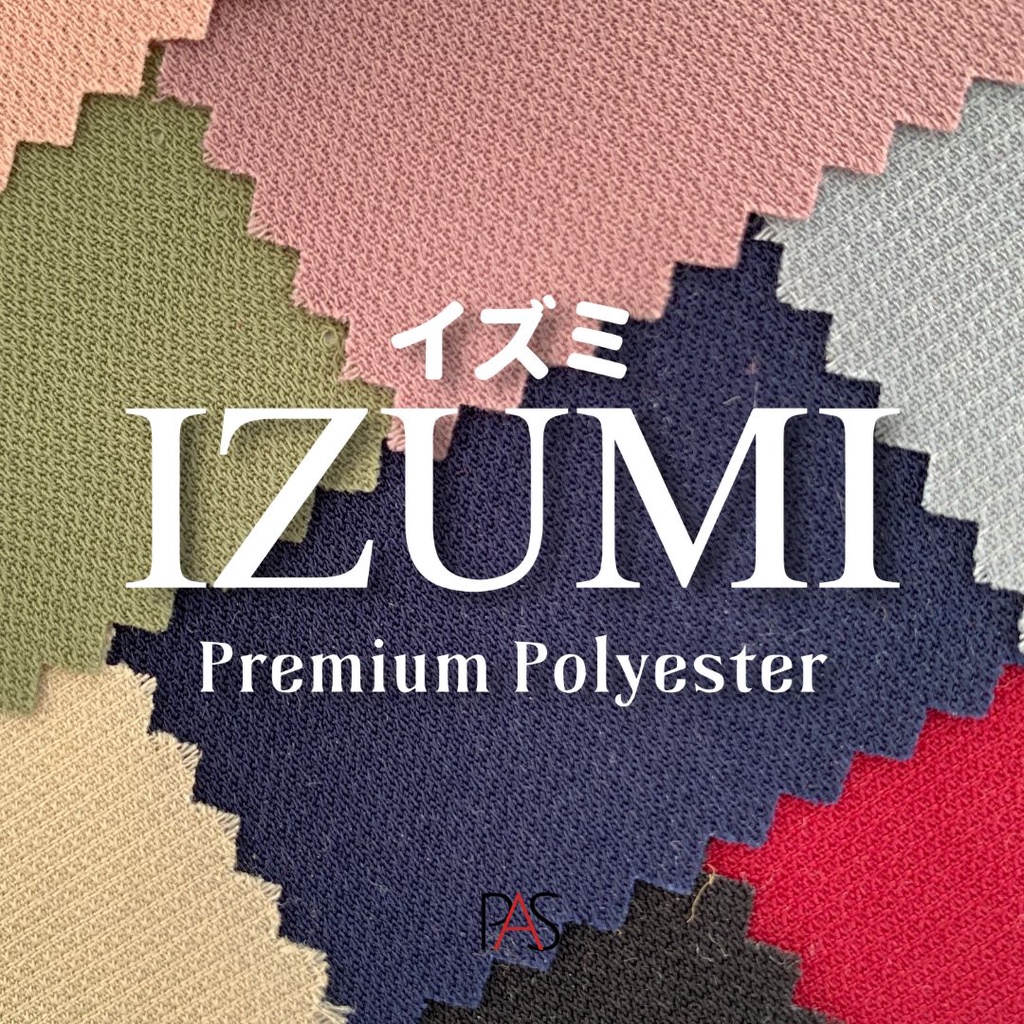Jual [MINIMAL 2X KLIK UNTUK 1 YARD] Kain Polyester Ecer Bahan Izumi ...