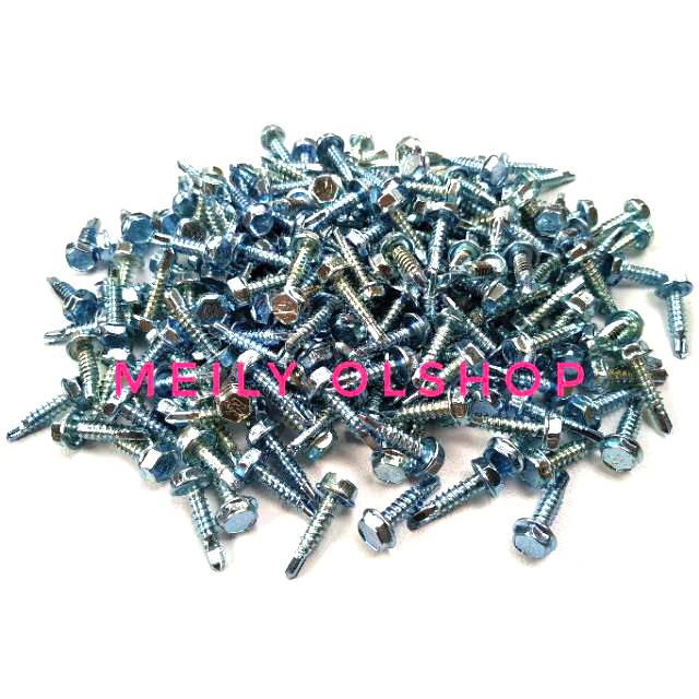 Jual Sekrup Baja Ringan 10x16 / Sekrup Baja Ringan 10x19 / Sekrup ...