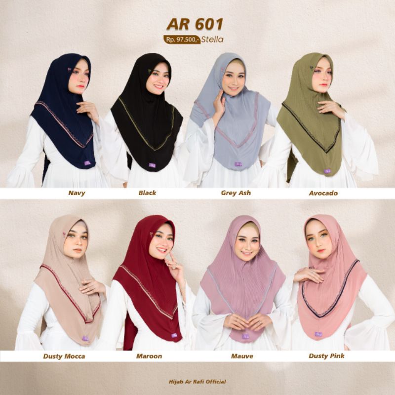 Jual HIJAB AR ARAFI//AR 601//HIJAB DAILY//TERBARU//ORI | Shopee Indonesia