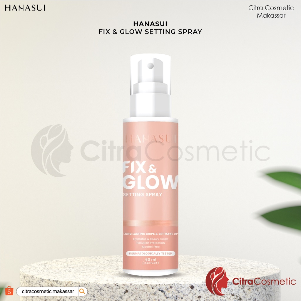 Jual ️CitraCosmetic ️ Hanasui Setting Spray 60 Ml Fix & Glow | Shopee ...