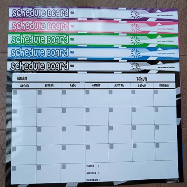Jual SCHEDULE BOARD | Shopee Indonesia