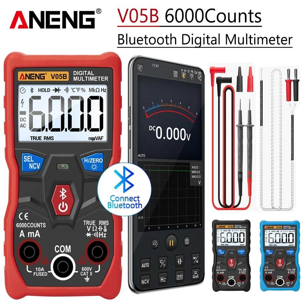Jual Bluetooth Multimeter Multitester Avometer Digital Voltage Tester ...