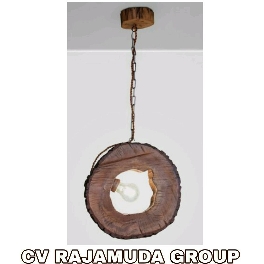 Jual Lampu Gantung Rustic Wooden Slice Lamp Home Decor Murah | Shopee ...