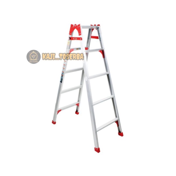 Jual Krisbow Tangga Lipat Aluminium 5 Step 2 In 1 | Shopee Indonesia