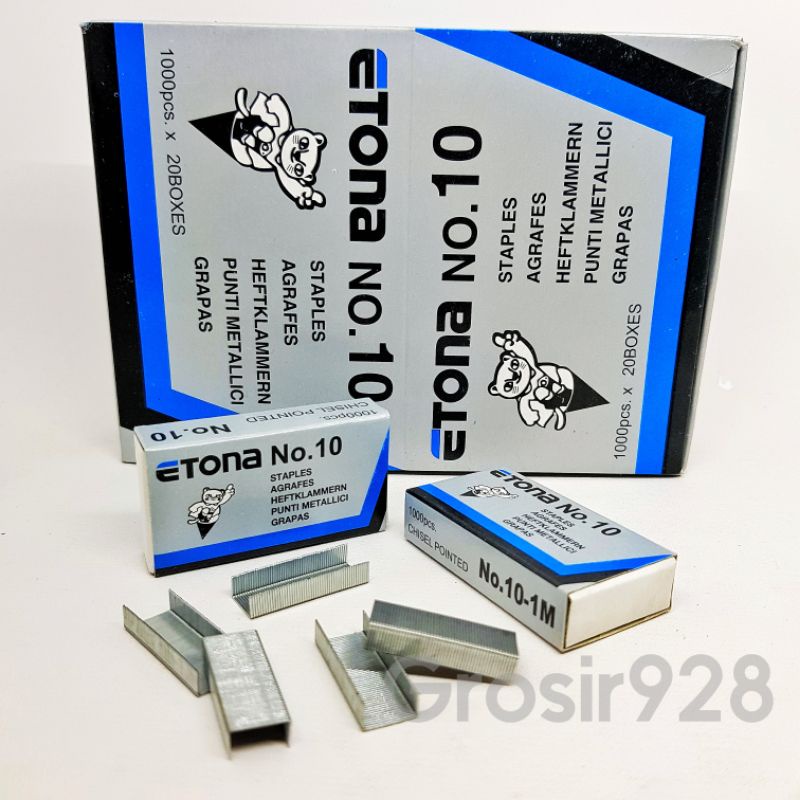 Jual Isi Staples / Refill Staples Etona No 10 (1000 pcs) | Shopee Indonesia