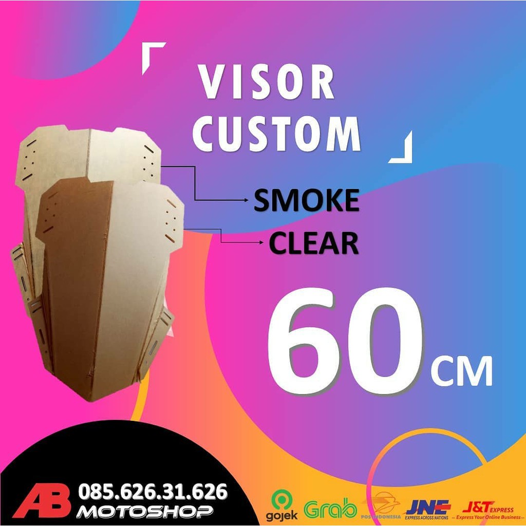 Jual VISOR MOTOR TOURING 60 CM VISOR CUSTOM 60 CM | Shopee Indonesia