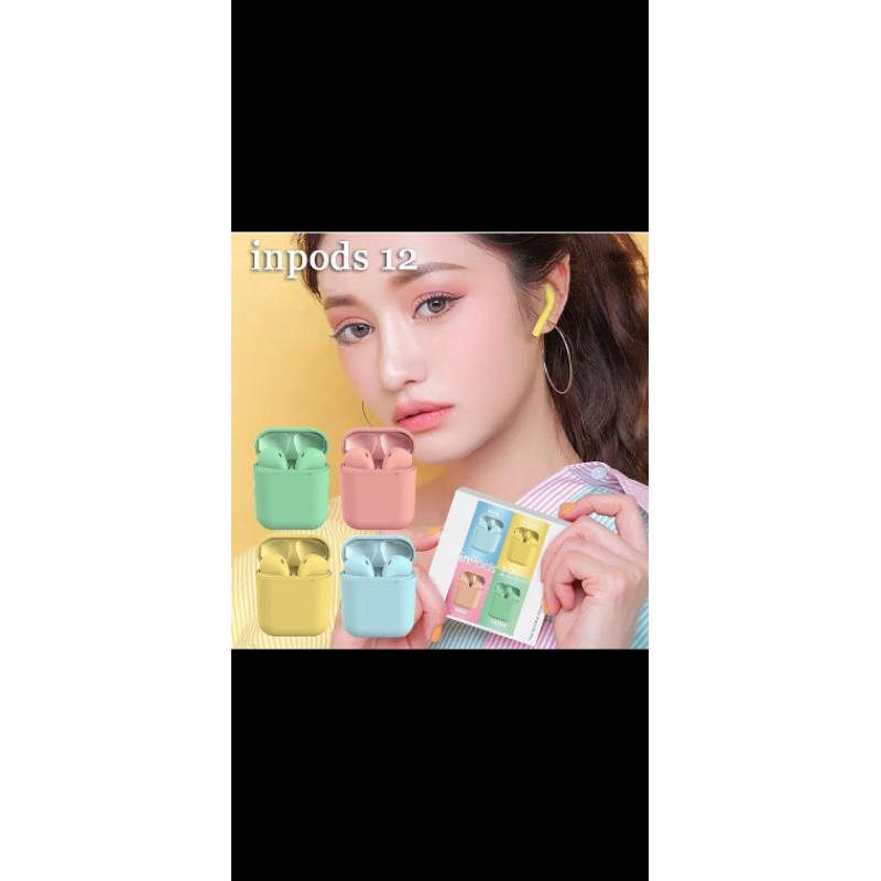 Jual Handsfree Bluetooth I12 TWS MACARON | Shopee Indonesia