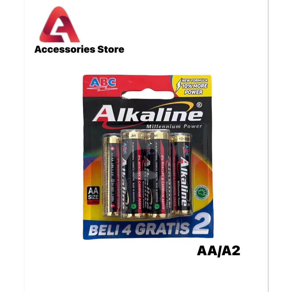 Jual ALKALINE BATERAI A2/A3 - MILLENIUM POWER - ABC | Shopee Indonesia
