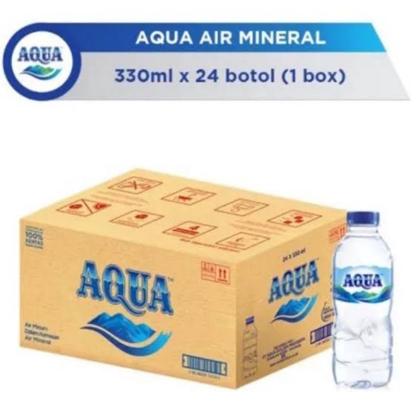 Jual Air Mineral Aqua Gelas / 330ml / 600ml Karton | Shopee Indonesia