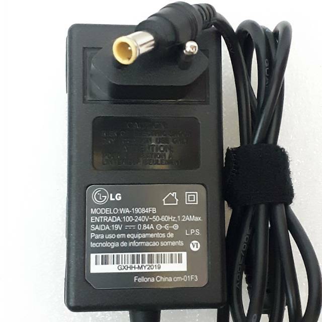 Jual ORIGINAL ADAPTOR TV MONITOR LCD LED LG 19V 0.8A ORIGINAL | Shopee ...