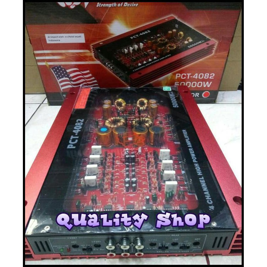 Jual Promo Terbatas!! Power Mobil The Punch Pct-4082 4 Channel 50,000 Watt Super Badak | Shopee ...