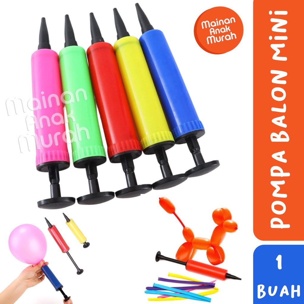 Jual Pompa Balon Tangan Mini Balon Foil Latex Hand Manual Pump Pompa ...
