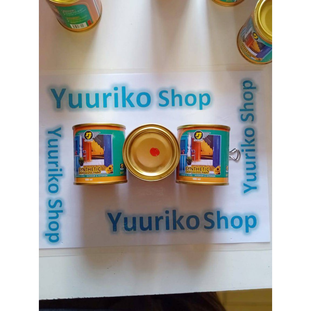 Jual cat minyak kayu dan besi warna merah red rj kecil 100cc tersedia ...