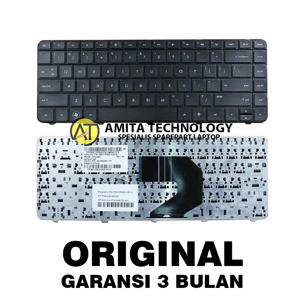 Jual Keyboard ORIGINAL HP Compaq CQ43 CQ430 Pavilion G4 G6 HP1000 HP435 ...