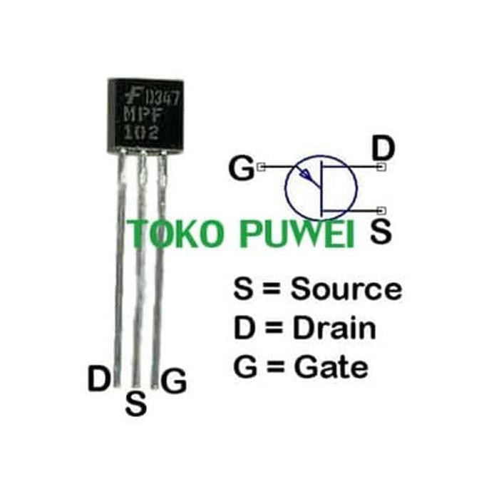 Jual Mpf102 Mp F102 Mpf 102 N-Channel Rf Amplifier Jfet Transistor Br29 ...