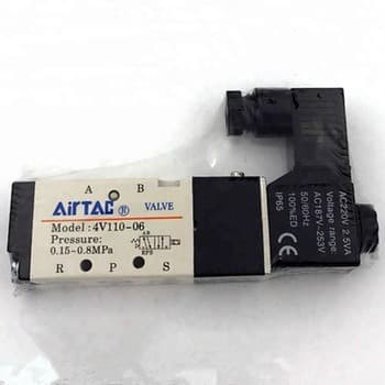 Jual Solenoid Valve Airtac 4V110-06 4V110 06 220V AC / 24V DC Pneumatic | Shopee Indonesia