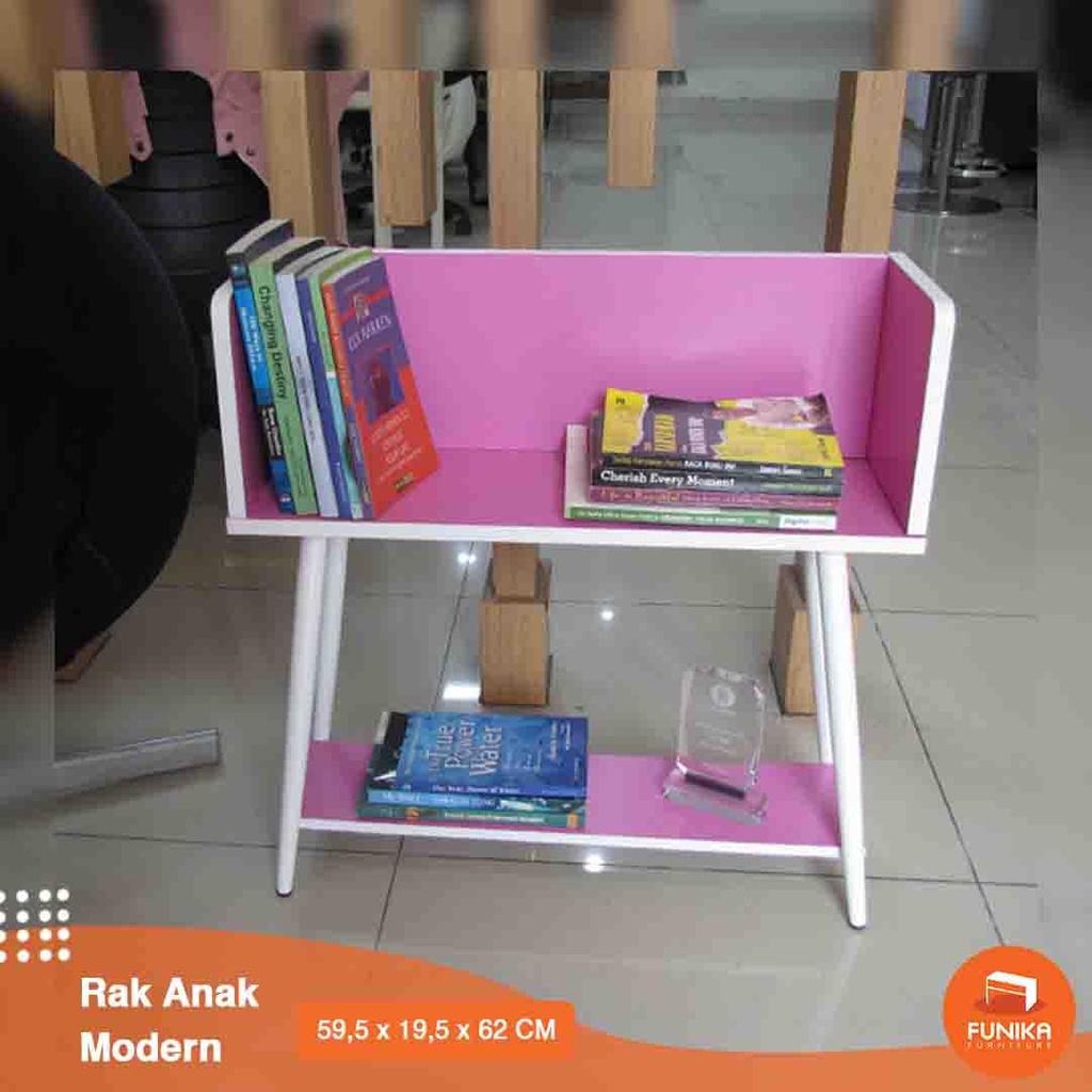 Jual FUNIKA 84980 PK/WH - Rak Modern Anak / Rak Buku Anak / Rak ...