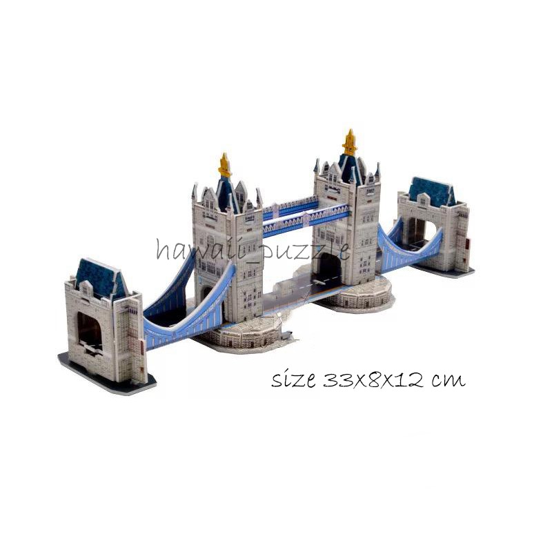 Jual Puzzle 3D DIY bahan foam & paper TWIN BRIDGES mainan puzzle ...