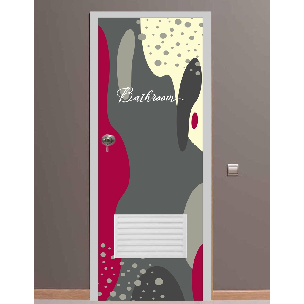 Jual Sticker Pintu Kamar Mandi Sticker Dinding Stiker Pintu HOMEDECOR ...