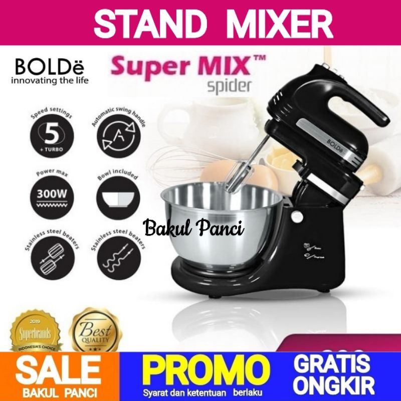 Jual STAND MIXER - BOLDe SUPER MIX SPIDER - PELUMAT PENGADUK - STANDING ...