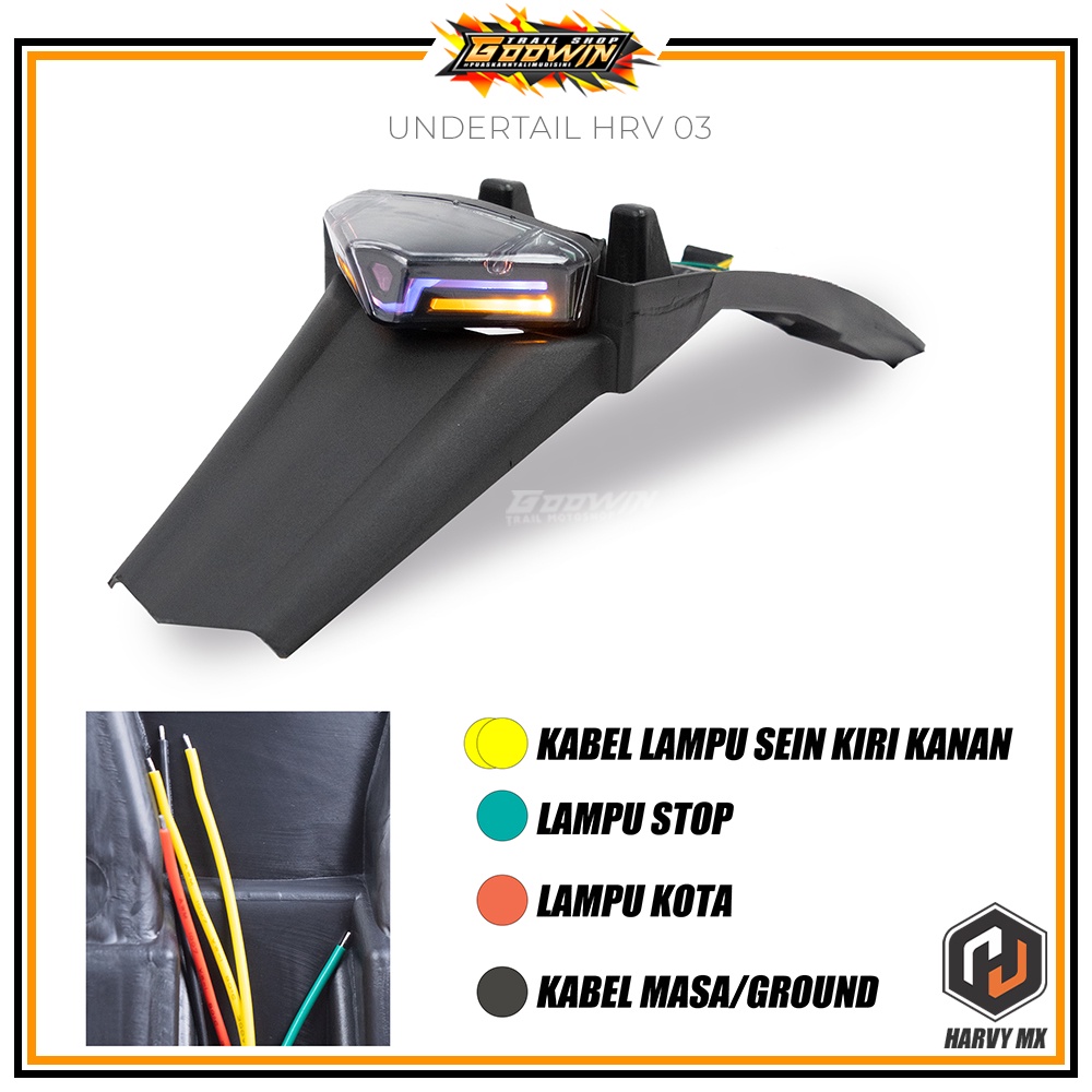 Jual Spakbor Slebor Belakang Undertail Stoplamp HRV/SRX KLX BIGFOOT Dtracker New CRF WR 155 ...