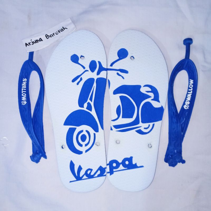 Jual Sandal ukir swallow sendal jepit gambar | Shopee Indonesia