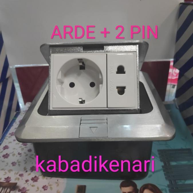 Jual STOP KONTAK LANTAI ARDE + UNIVERSAL / FLOOR OUTLET POWER COLOKAN ...