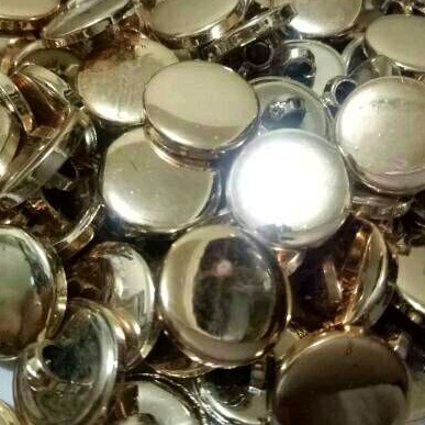 Jual COD (400 pcs) Diameter 15 mm - Kancing Baju Jamur Emas Polos ...