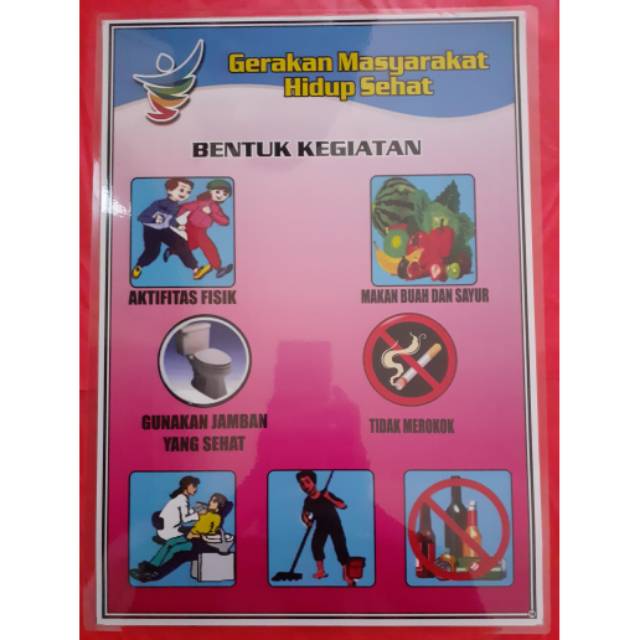 Jual (134) POSTER GERAKAN MASYARAKAT SEHAT (GERMAS) | Shopee Indonesia