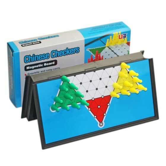 Jual Permainan Halma Board Game Magnetic Folding Chinese Checkers UB ...
