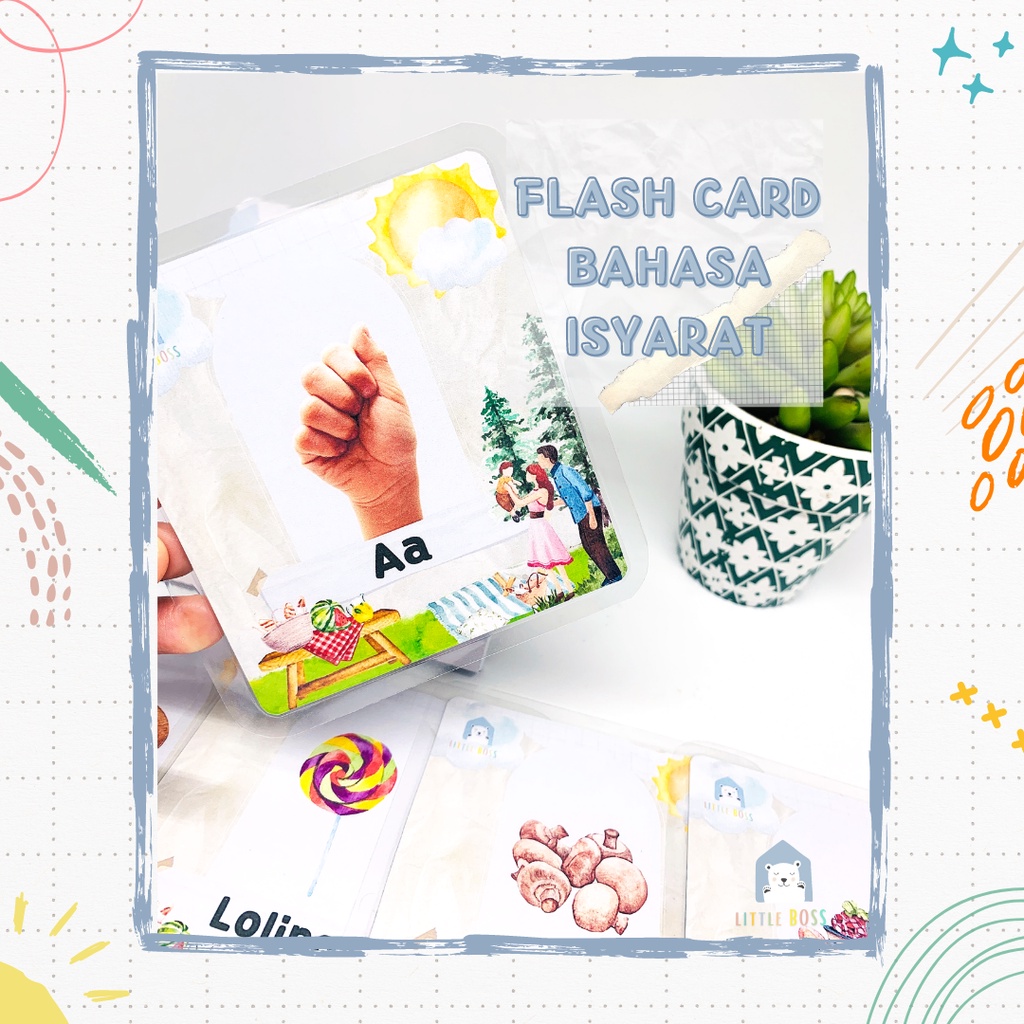 Jual Flashcard Kartu Pintar Mainan Edukatif Anak / Bahasa Isyarat ...