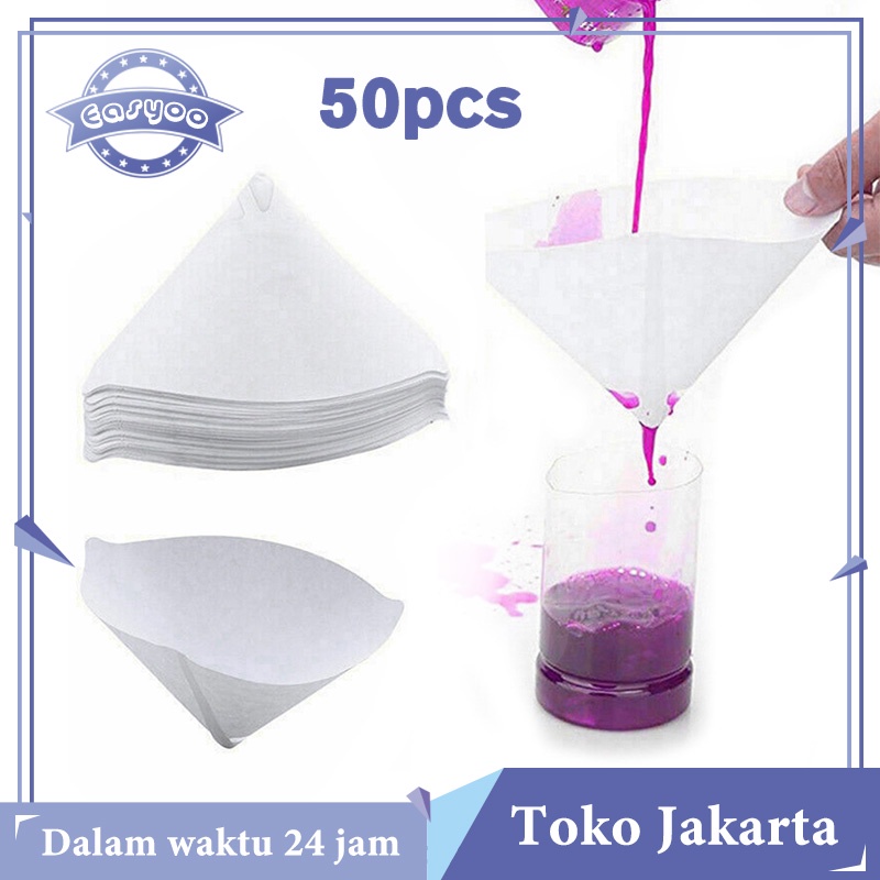 Jual 50pcs Cat Kertas 100 Mesh Saringan Cat Mesh Kertas / Nylon Fine ...