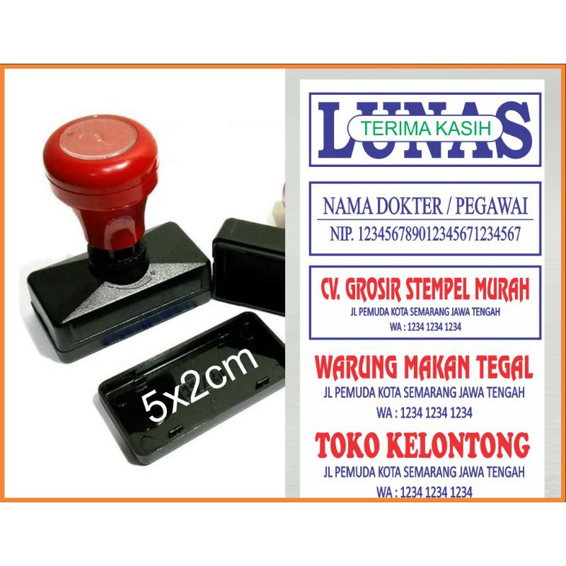 Jual Stempel Flash Kotak Persegi Panjang | Shopee Indonesia